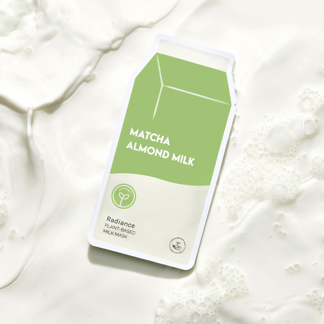 Matcha Almond Milk Radiance Plant-Based Milk Sheet Mask – Rosedale Gift ...